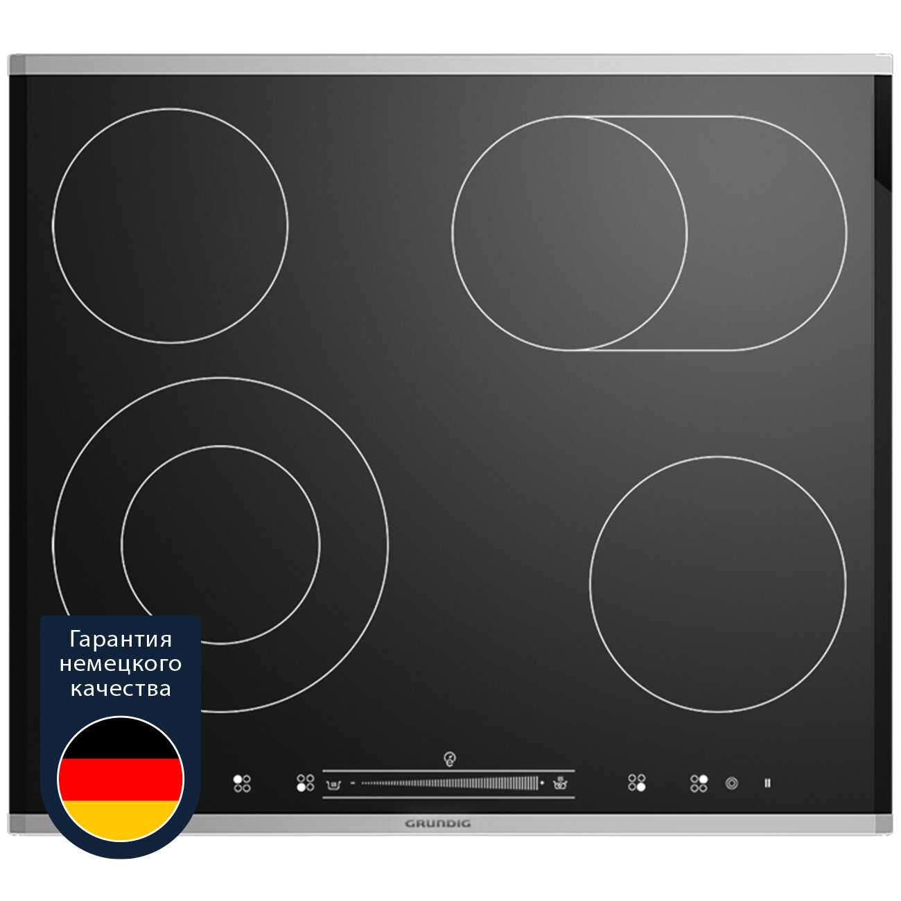 Встраиваемая электрическая панель Grundig GIEV 624430 X, 60 см, черный