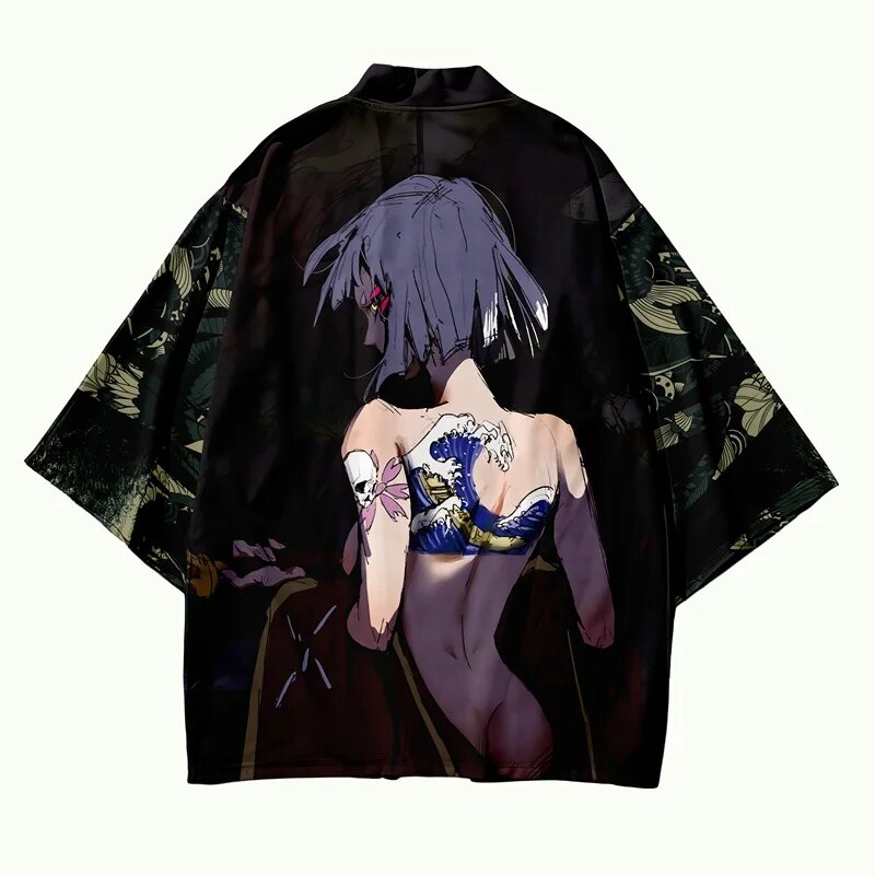 Мужское кимоно Tangslady из полиэстера Черный, L, 23