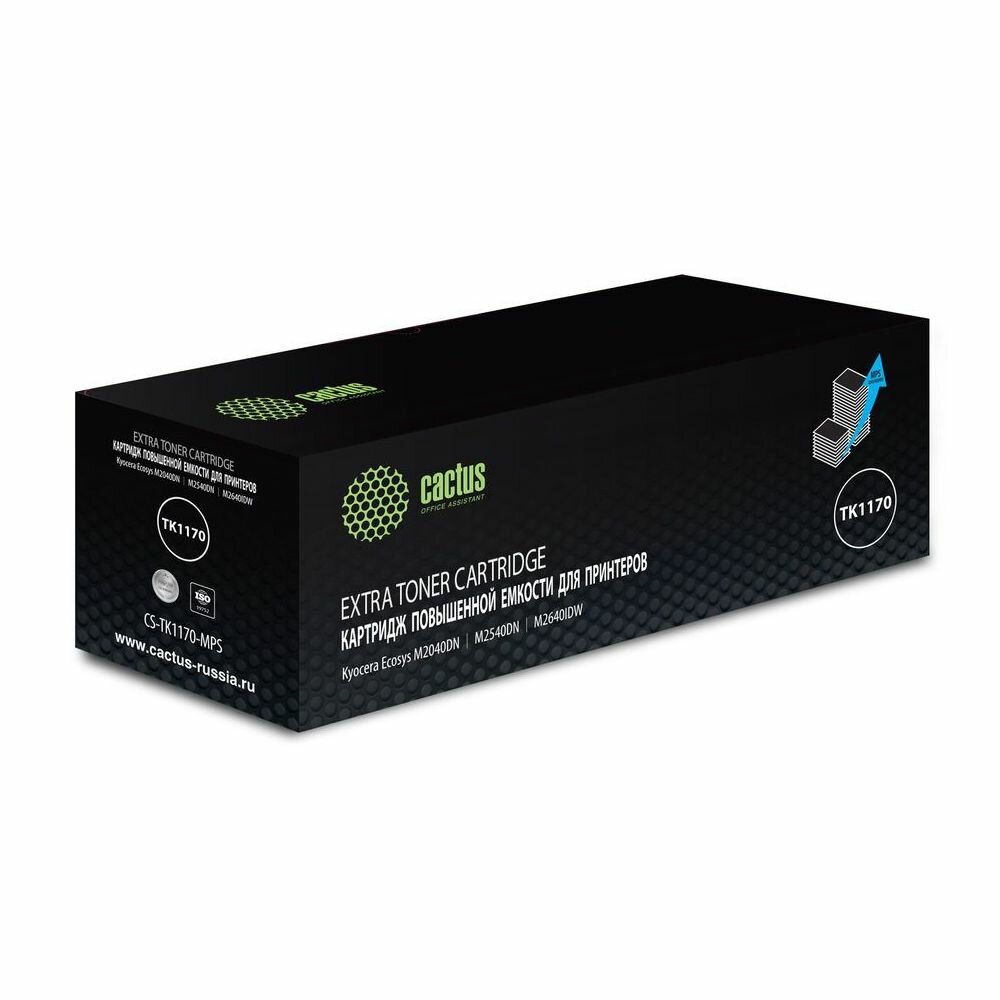 Картридж лазерный CACTUS CS-TK1170-MPS (TK-1170) black ((12000стр.) для Kyocera Ecosys M2040dn/ M2540d) (CS-TK1170-MPS)
