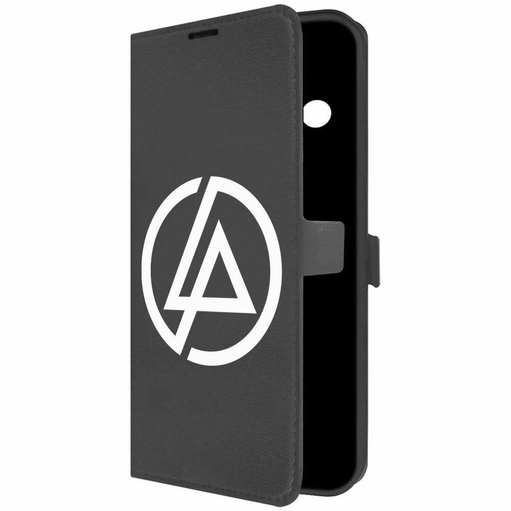 Чехол-книжка Krutoff Eco Book для Realme 11 Pro Linkin Park (Линкин Парк) (черный)
