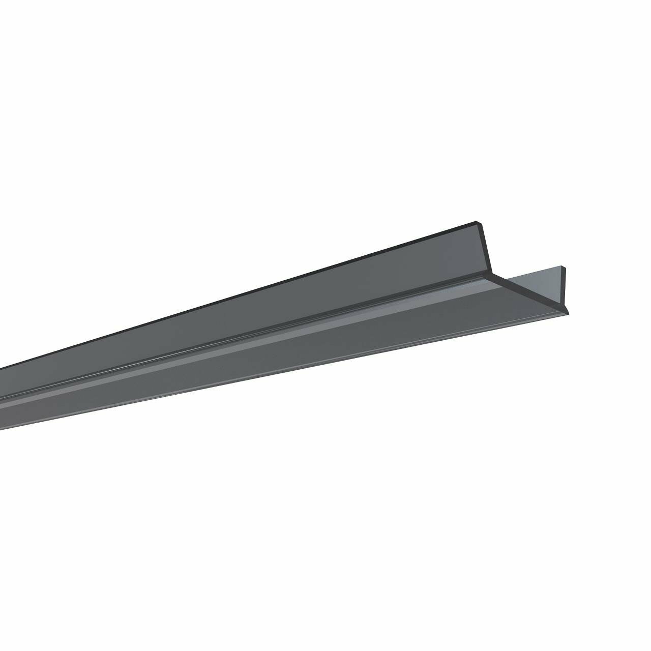 08-00-Ч Рассеиватель для алюминиевого профиля, черный, матовый, 2м.