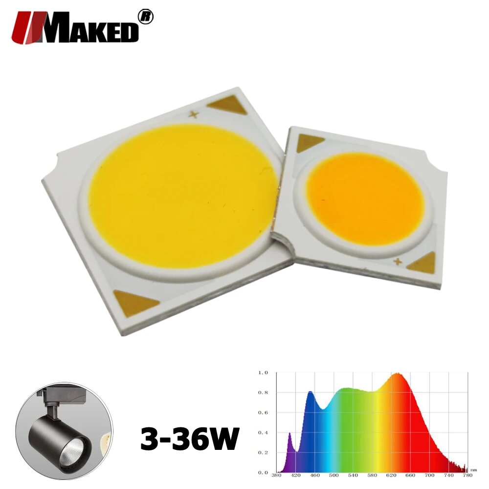 Светодиодные чипы Umaked GS-1319-FS-Ra97 Warm White 3000K, 10W 300mA 1313