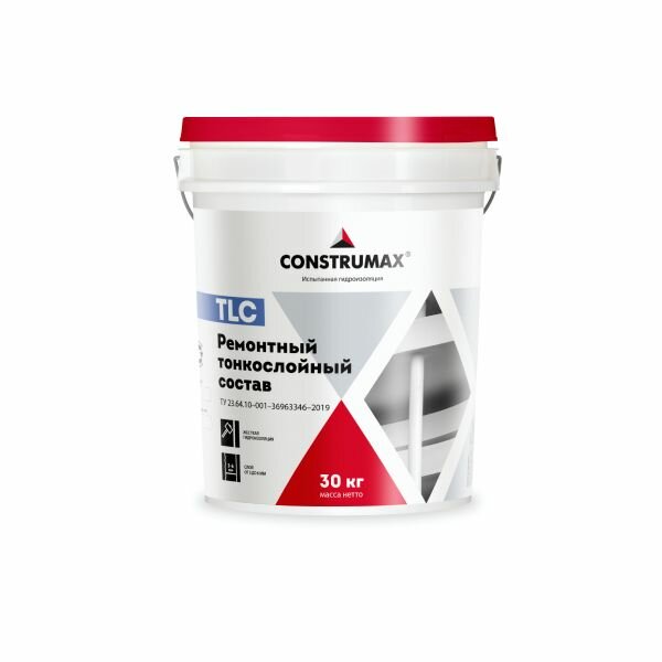 Штукатурка Construmax TLC 30 кг состав ремонтный тонкослойный водонепроницаемый