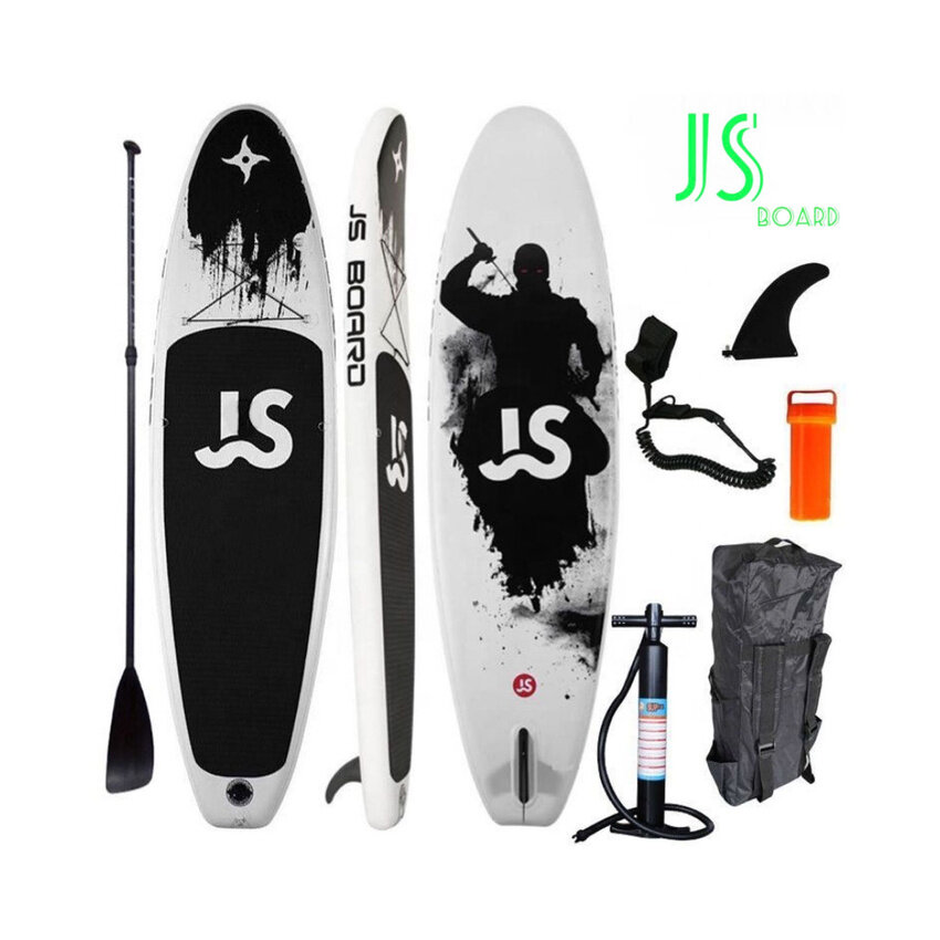 Надувной SUP-борд JSBoard NJ335 Ninja для серфинга с полным комплектом, двухслойный кант.