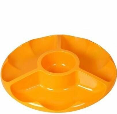 Менажница пластм.4-хсекционная Меланза ф275 С412 1/20