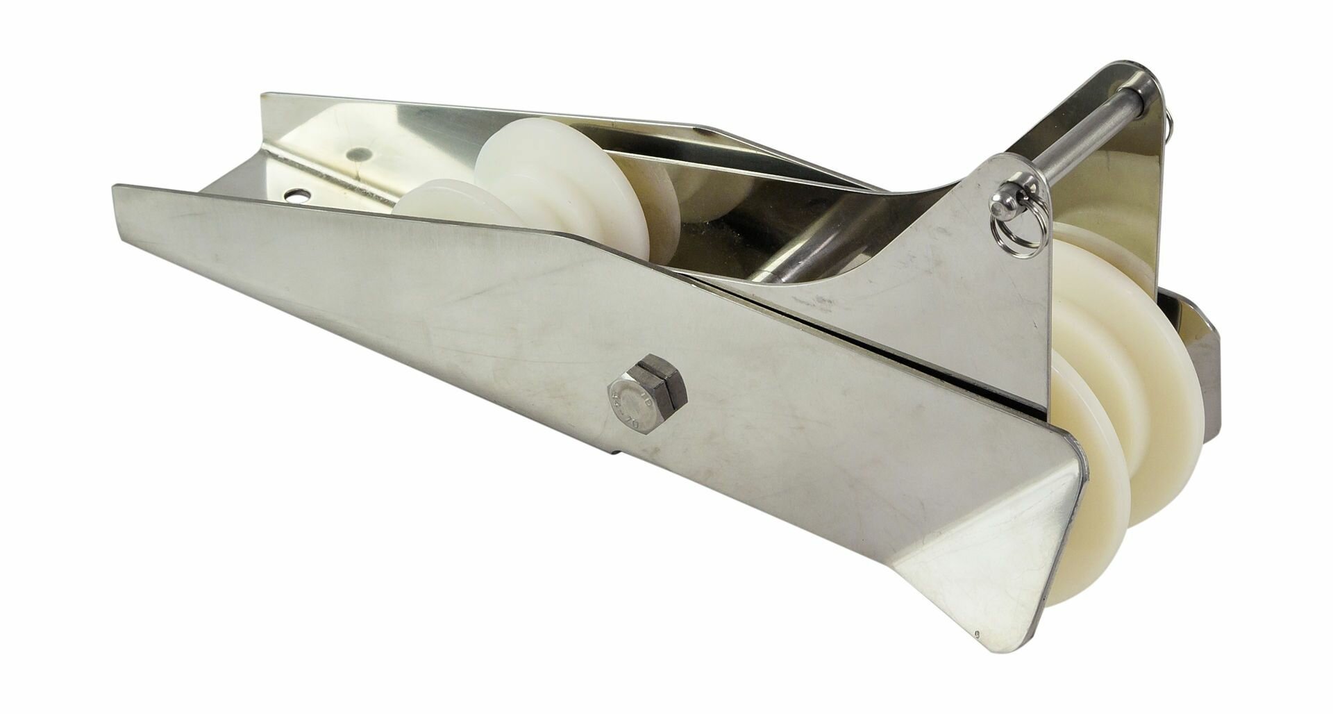 Роульс SUMAR для якоря с качающимся роликом, 185 х 70 мм, нержавеющая сталь