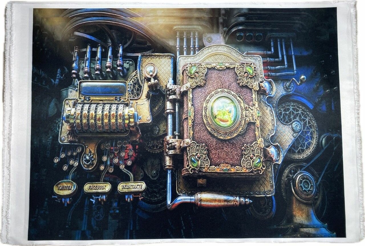 Картина на ткани стимпанк, steampunk 71 x 52 см