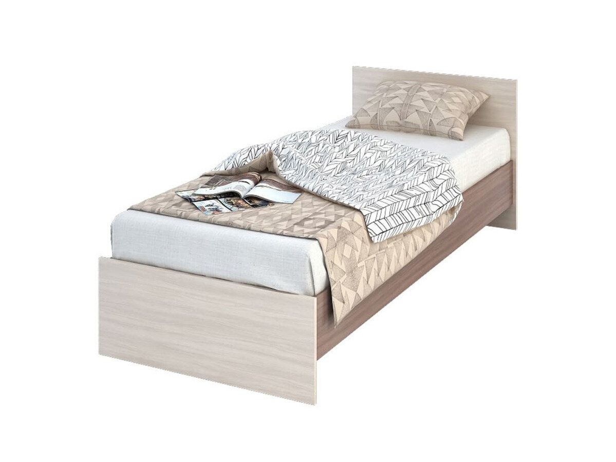 Кровать КР 555 Бася 900, шимо темный/шимо светлый