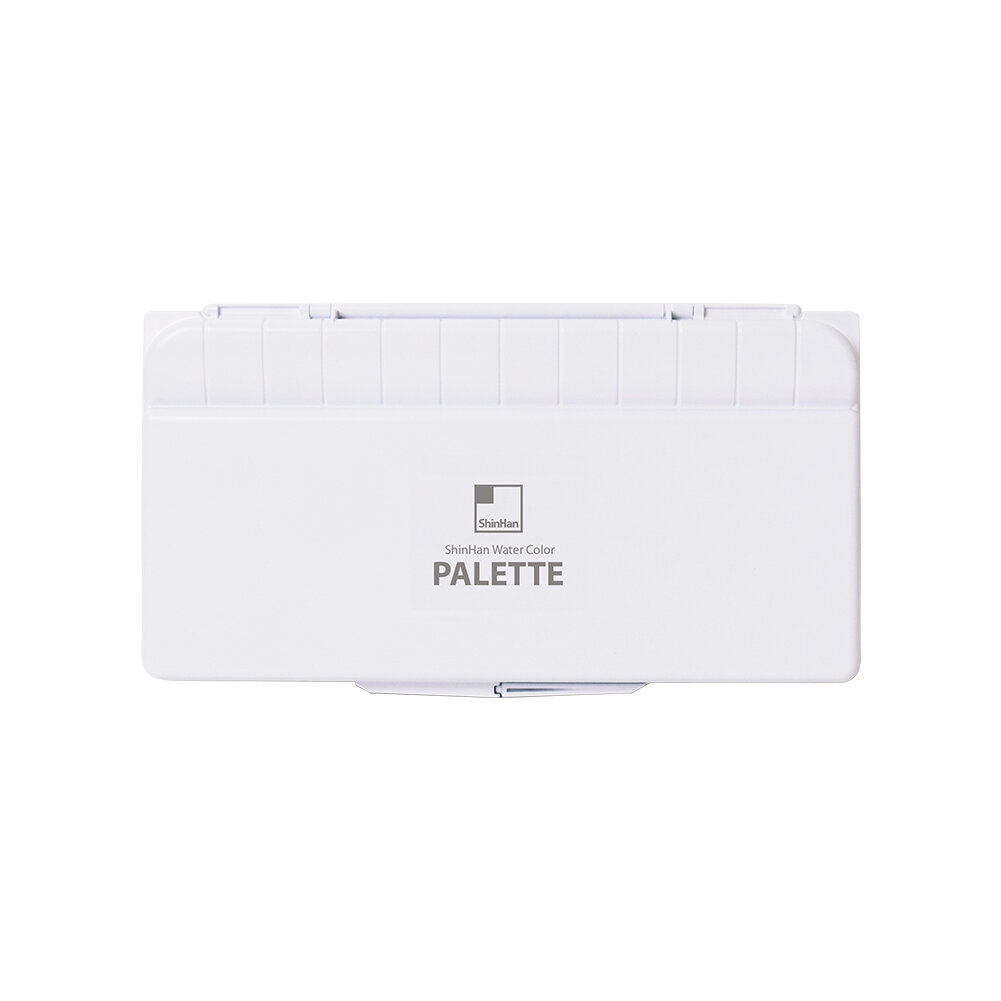 Палитра пластиковая Shinhan для акварели 24 прямоугольных ячейки