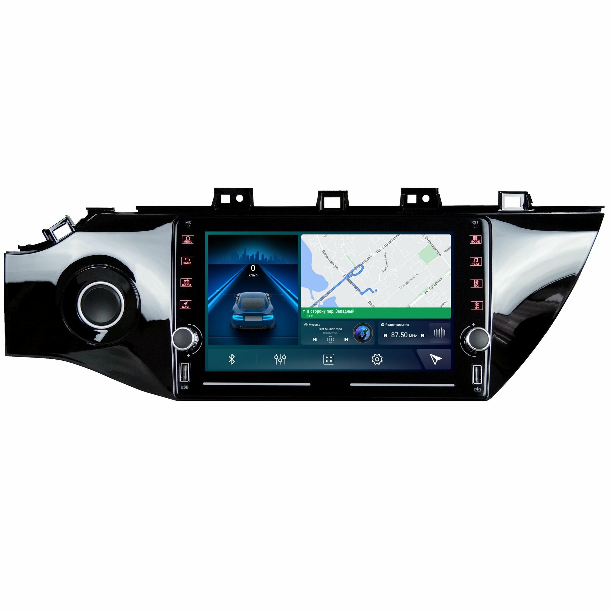 Магнитола R320 Kia Rio 2016-2020 и Rio X-line с Android 14, 4/64Gb память, 8 ядерный процессор, Carplay, DSP, 4G модем (Sim)