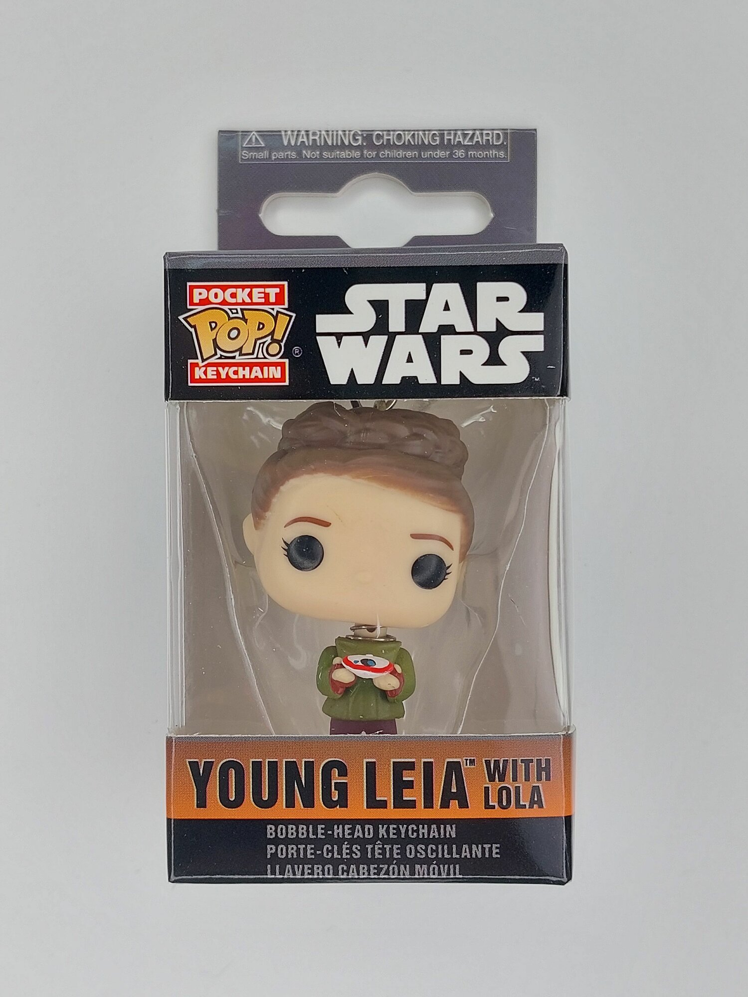 Брелок keychain Юная Лея с Лолой Young Leia with Lola из вселенной Звездные войны Star Wars