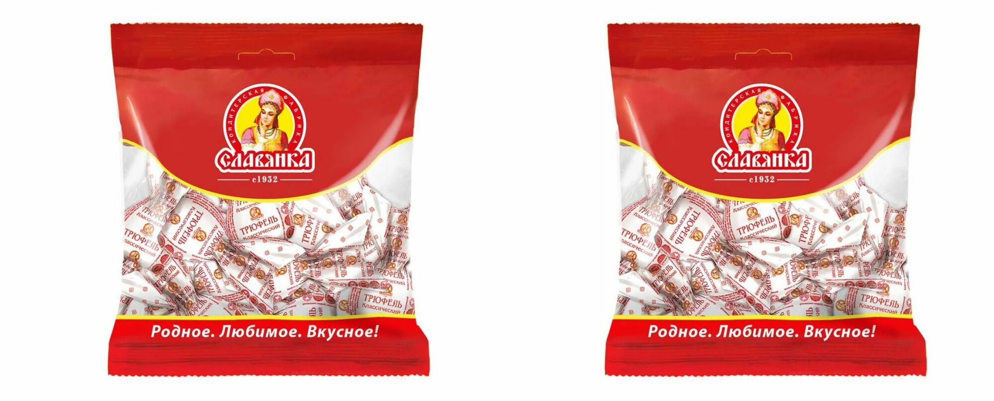 Славянка Конфеты трюфель,200 г, 2 уп.