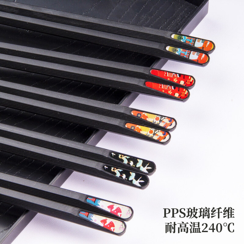 Остроконечные японские палочки для еды из сплава палочки для еды для одного человека Бытовая еда палочки для ногтей