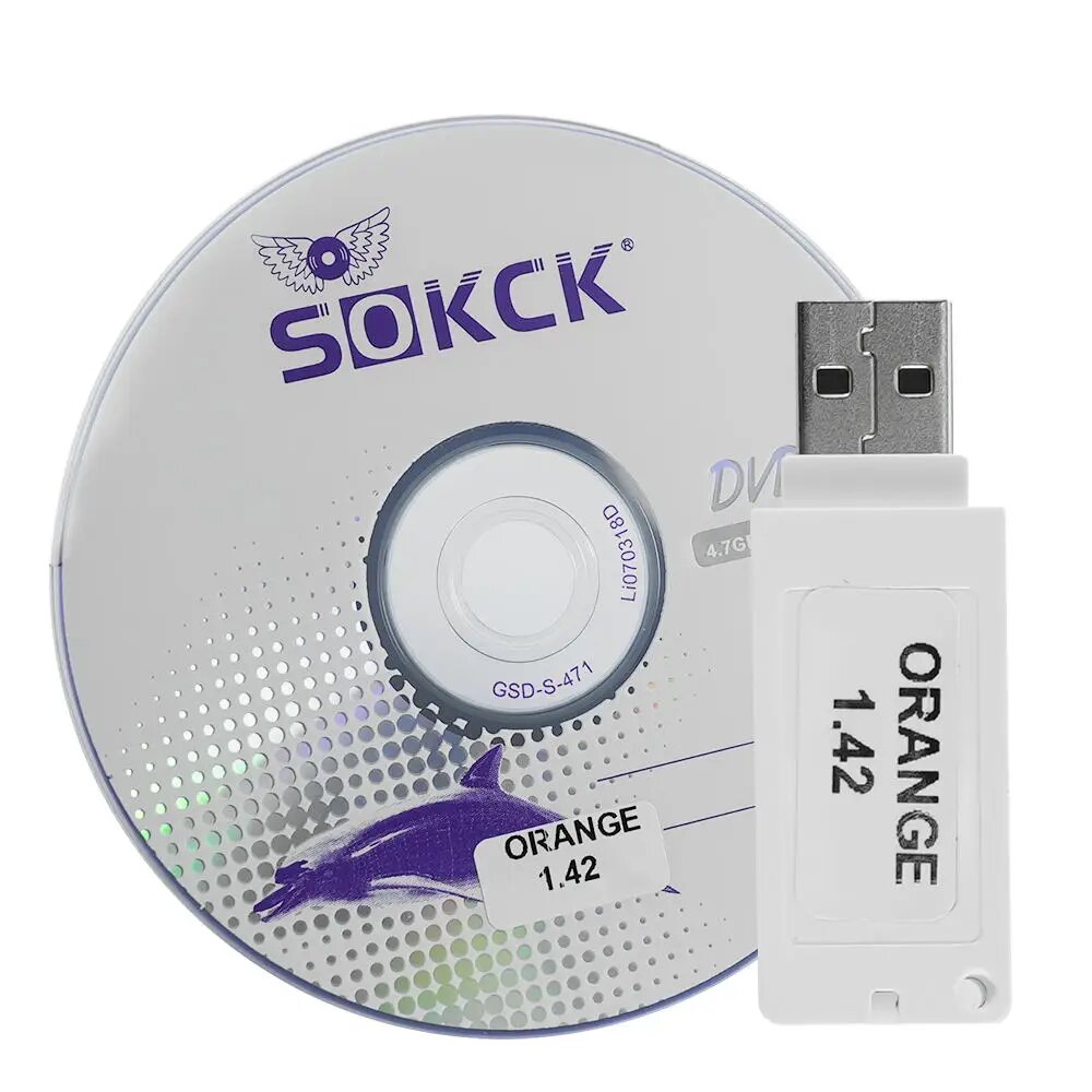 Orange5 V1.42 V1.38 Программатор ЭБУ OEM Оранжевый 5 V1.36 Полные адаптеры Orange5 V1.38 Полностью универсальный программатор V1.42 USB dongle