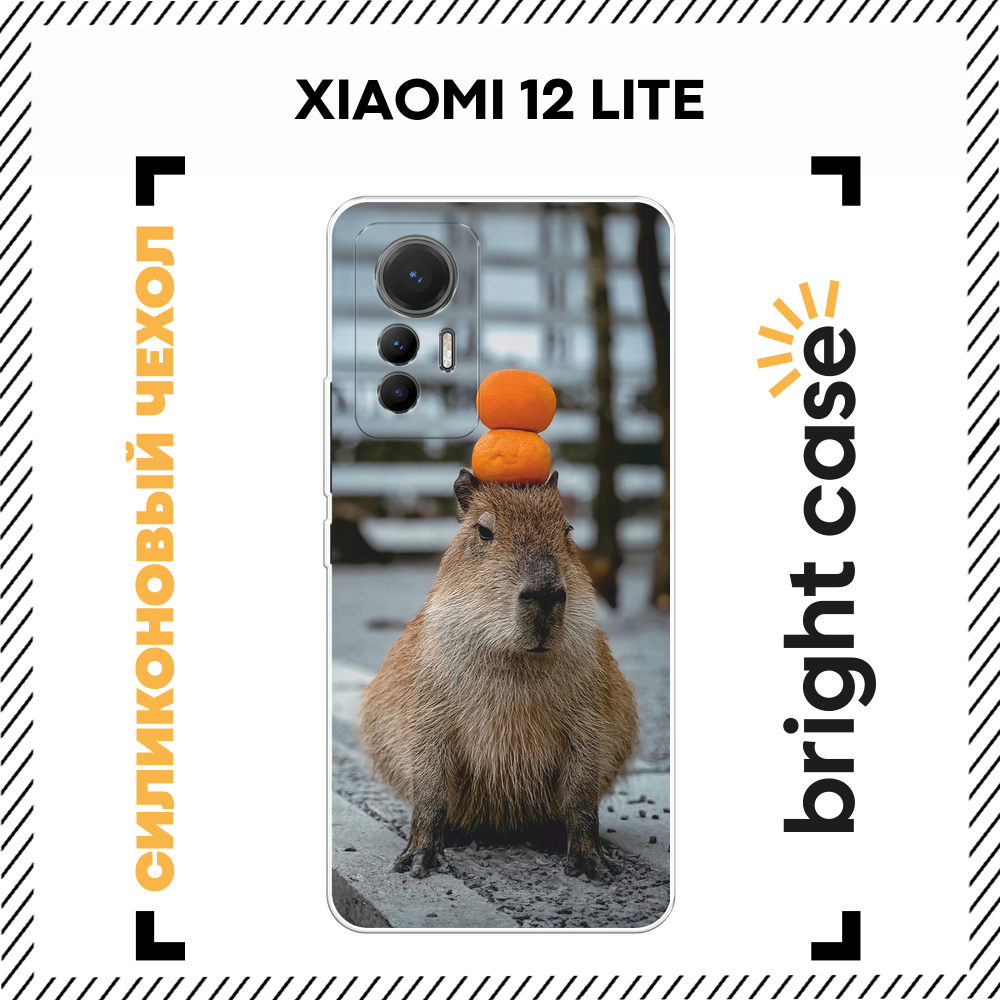 Чехол на Xiaomi 12 Lite / Сяоми 12 Лайт с принтом Капибара медитирует