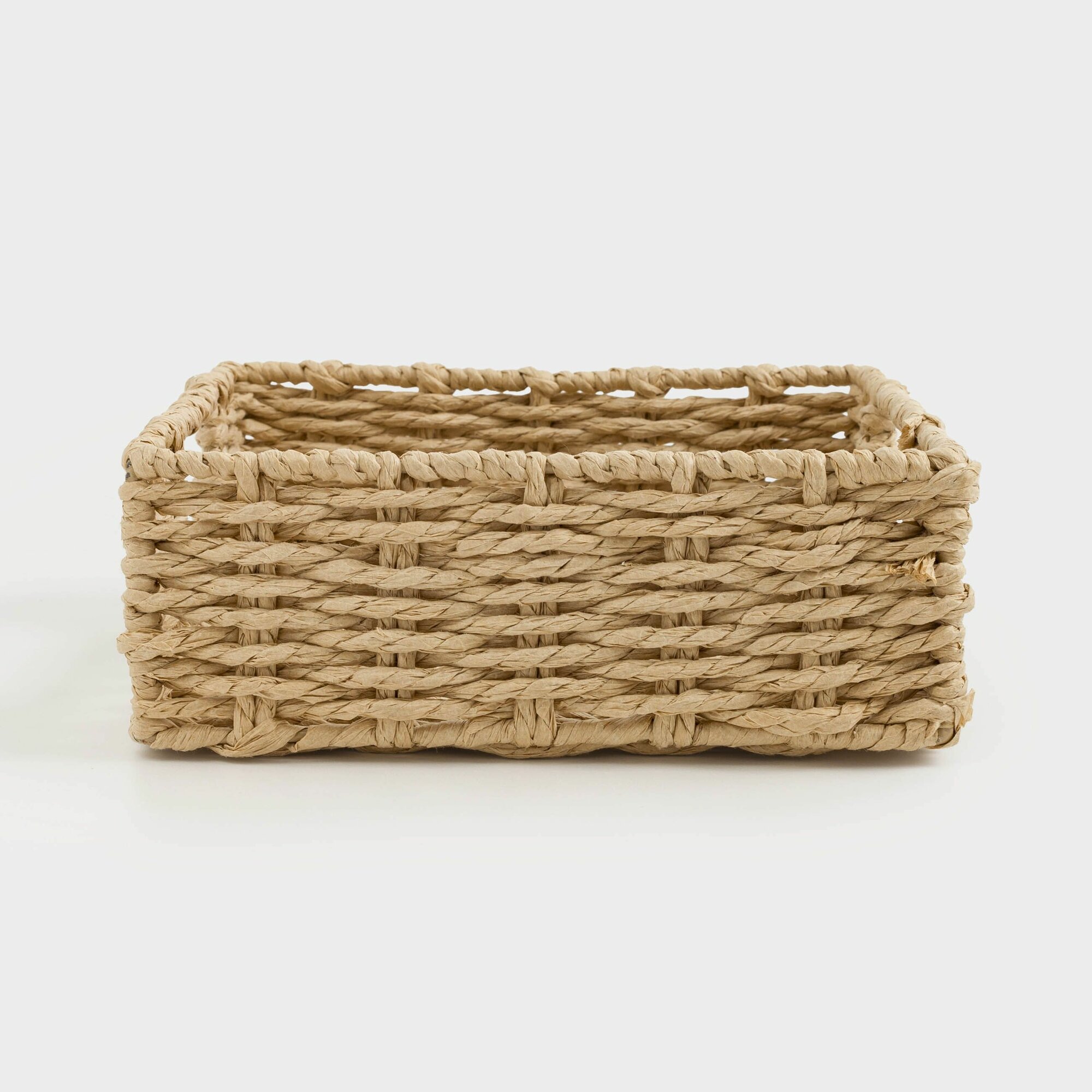 Корзина для салфеток, 18х18 см, плетеная, целлюлоза, квадратная, Braided, Kuchenland