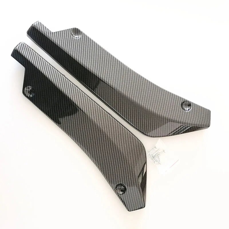 Автомобильный Стайлинг, 2 шт, задний бампер для Peugeot 206, 207, 208, 301, 307, 308, 407, 2008, 3008, 4008, carbon fiber