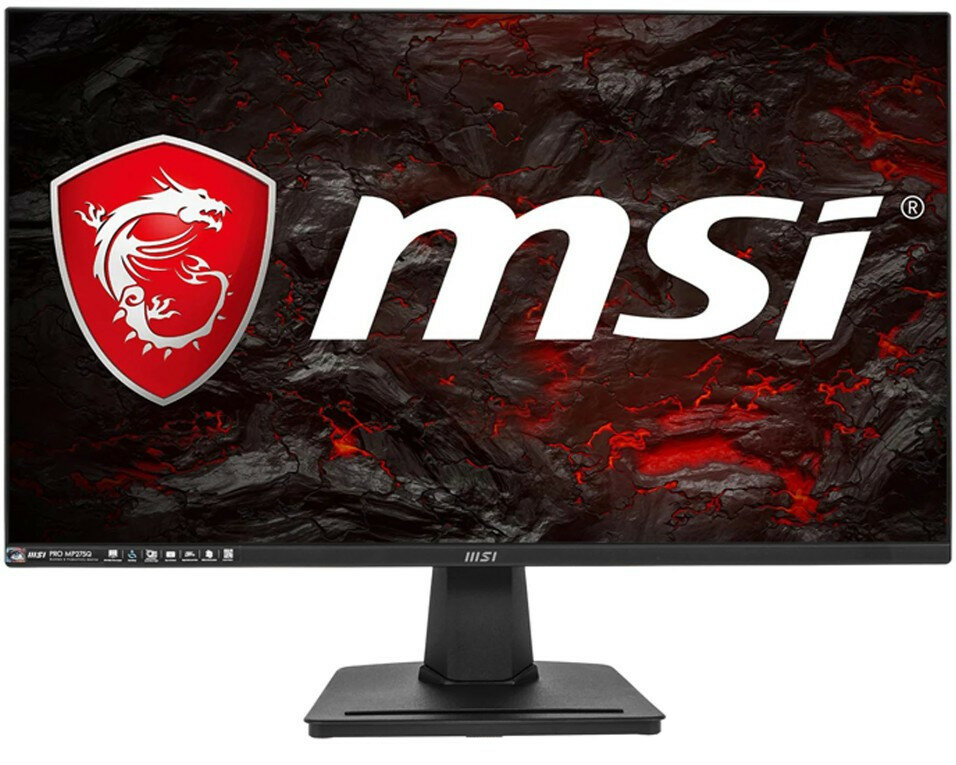 Монитор MSI PRO MP275Q, 2560x1440, 100 Гц, IPS, LED, 1300:1, 300 Кд/м², черный