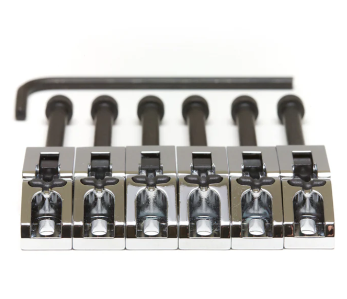 Graphtech PG-0080-C6 набор седел SS для Floyd Rose, 6 струн, хром