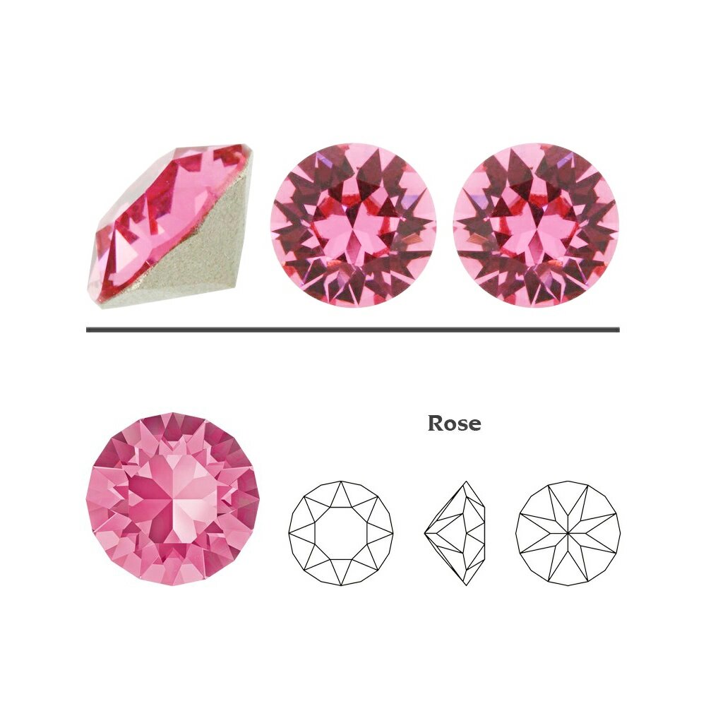 Ювелирный кристалл Swarovski, Шатон (#1088), pp14 (2мм), розовый, с фольгой, 50 шт.