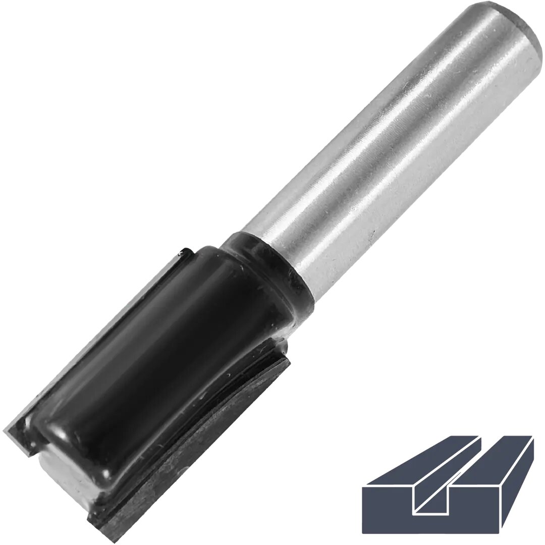 Фреза пазовая прямая по дереву 1411503 12x19 мм