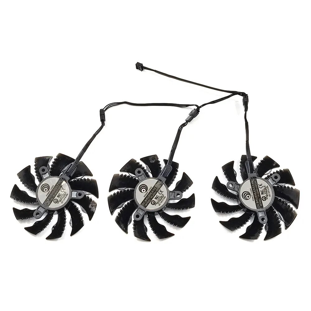 Вентилятор для видеокарты GIGABYTE RX 5700, Цвет: PLD08010S12HH