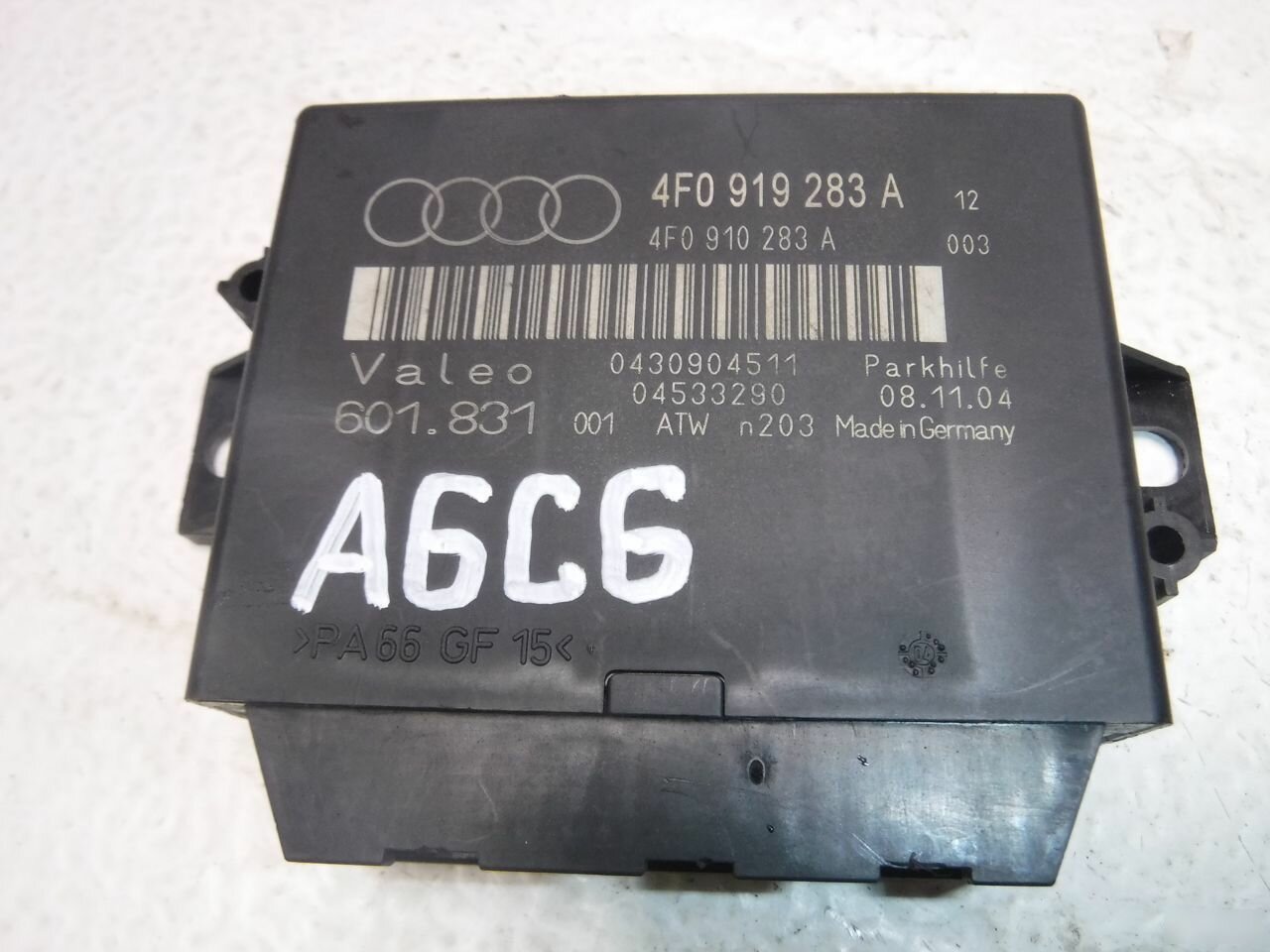 Блок управления парктроником Audi A6 C6 (2004—2008) 4f0919283a