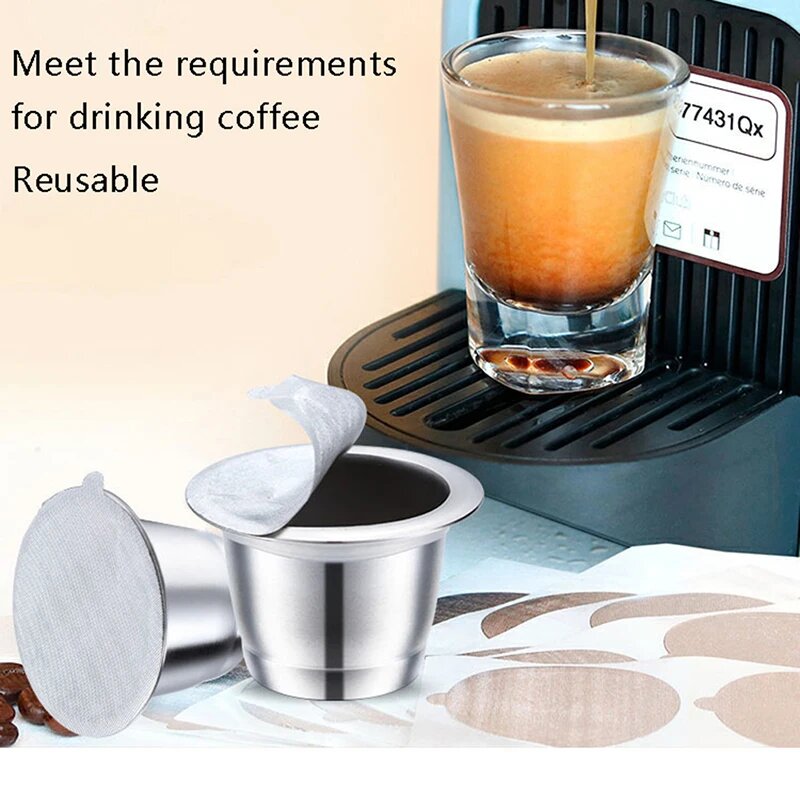 Многоразовая Капсула Для Кофе Nespresso Из Нержавеющей Стали 304, Фильтр-стик Для Кофемашин - 1 Шт. В Упаковке