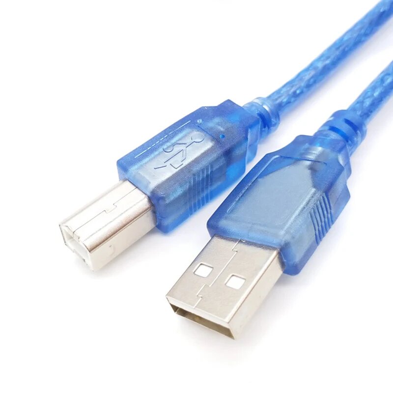 USB кабель для принтера, 1.5 м, Blue — фото 1