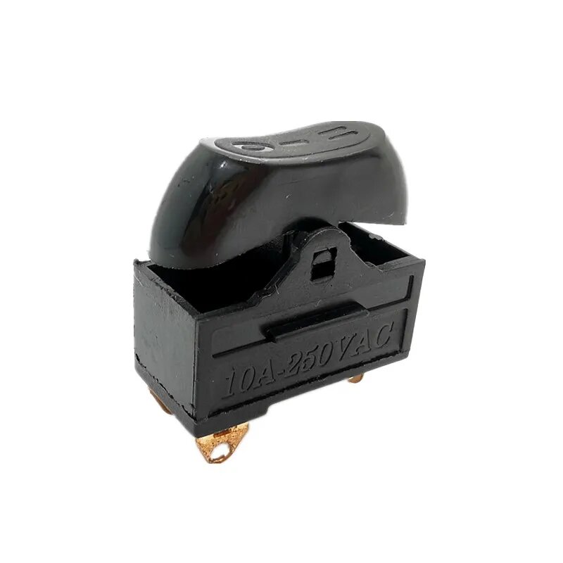 Переключатель фена 10A 250VAC, черный, 2шт