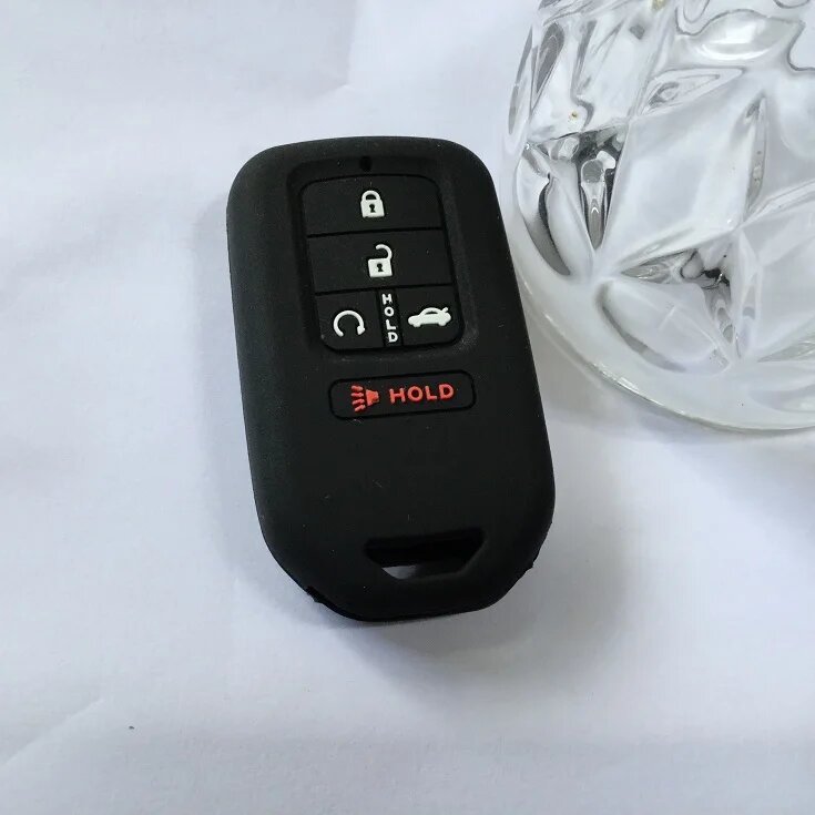 Резиновый брелок для ключей силиконовый чехол для пульта дистанционного управления для Honda черный