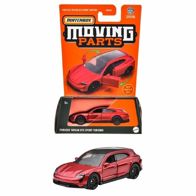 Машинка Mattel Matchbox-Moving Parts 2024 FWD28-Porsche Taycan GTS Sport Turismo