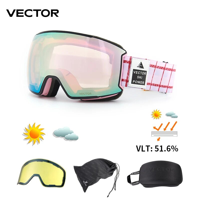 VECTOR лыжные очки OTG UV400 Goggles Set 6