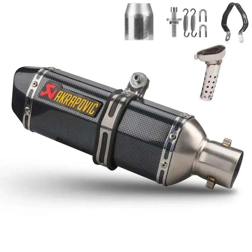 Труба выхлопная Akrapovic, диаметр 51 мм, длина 370 мм арт. K20234|R03Z1