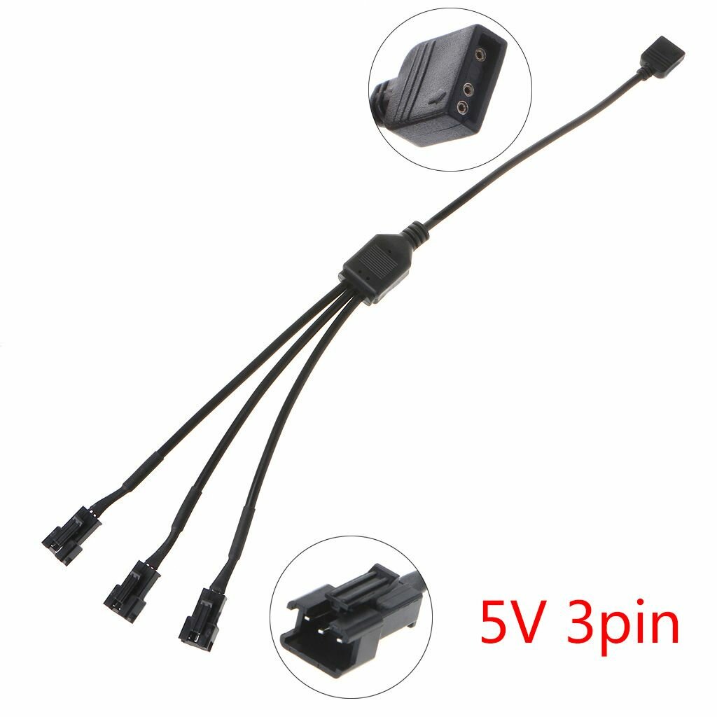 Удлинитель 5V 3PIN к SM 3PIN-гнездовая головка-одна точка три