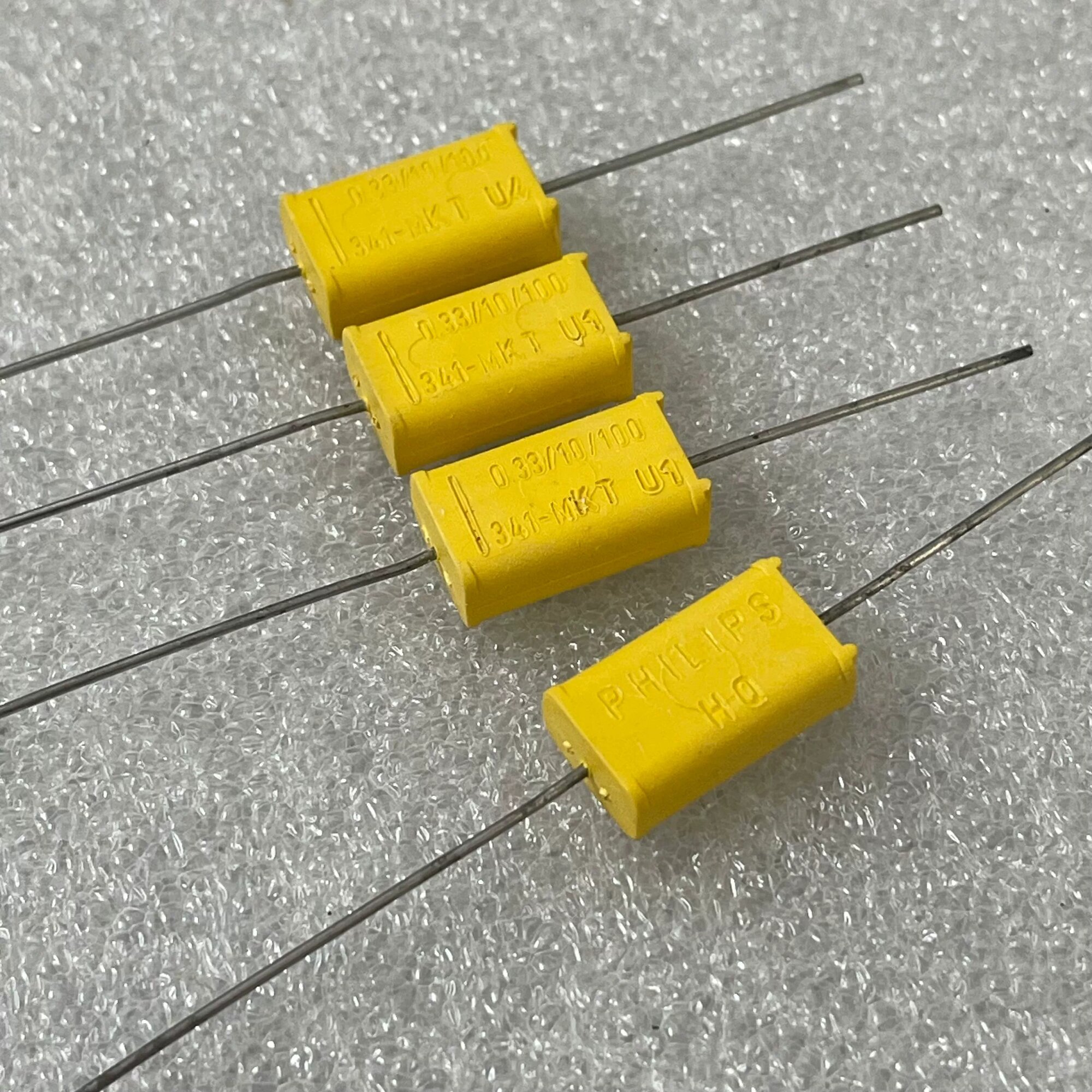 PHILIPS MKT 0.33UF 100V 341HQ Audio Coupling Film Capacitor 1шт цена
