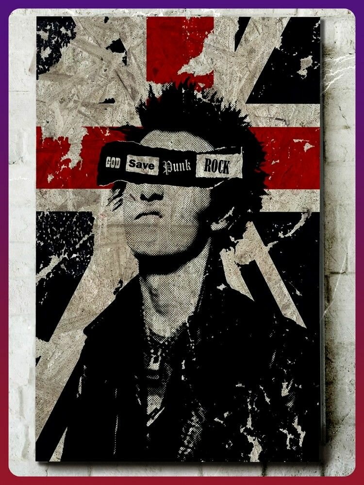 Картина интерьерная на рельефной доске Разное Субкультуры (Музыка, панк, рок) - 62412207