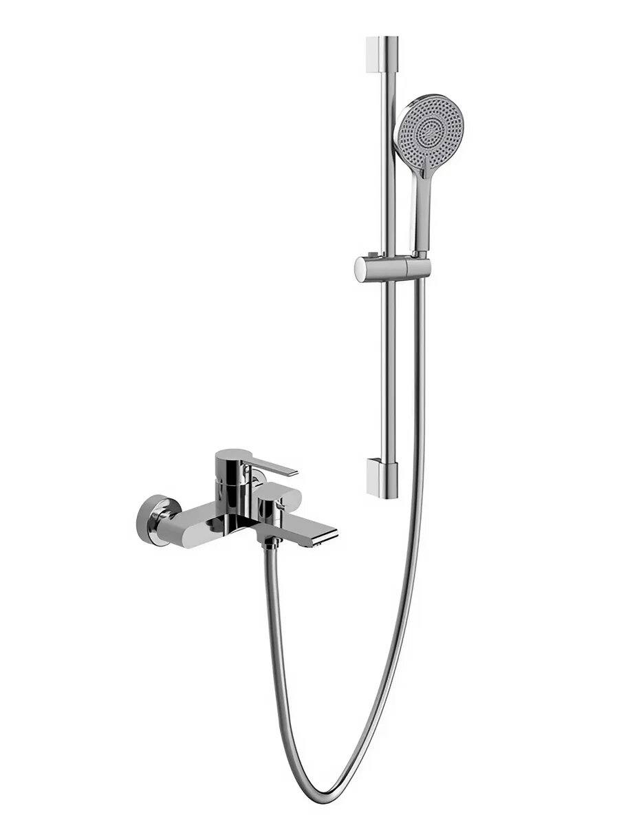 Смеситель для ванны с душем Kaiser 05422 из латуни, цвет хром, керамический картридж