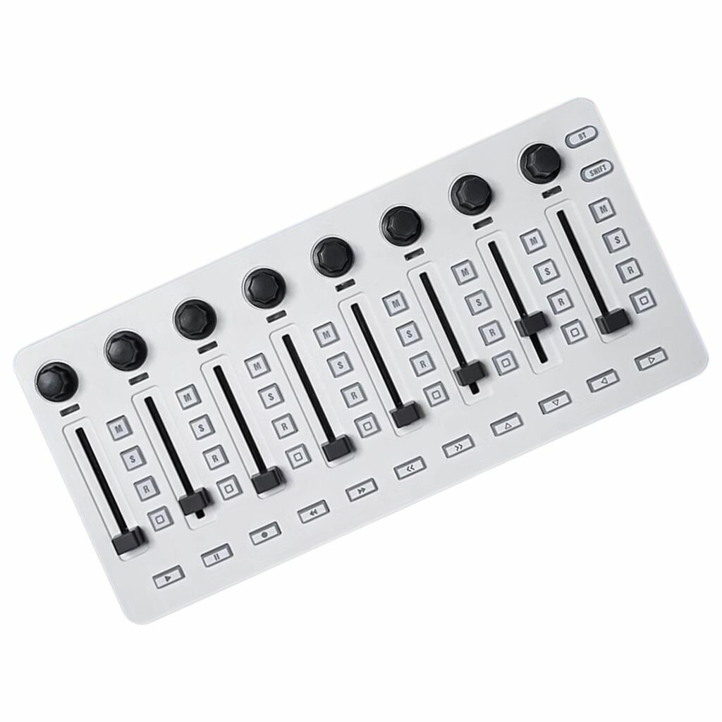 Беспроводной MIDI-контроллер, отключение звука, USB-миди-клавиатура, микшерная консоль Controlador, 43 кнопки с подсветкой, 8-канальные фейдеры