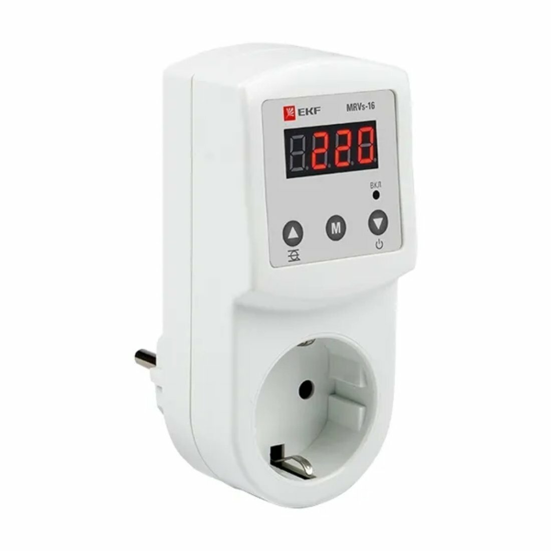 Реле цифровое розеточное EKF PROxima напряжения белый MRVs-16