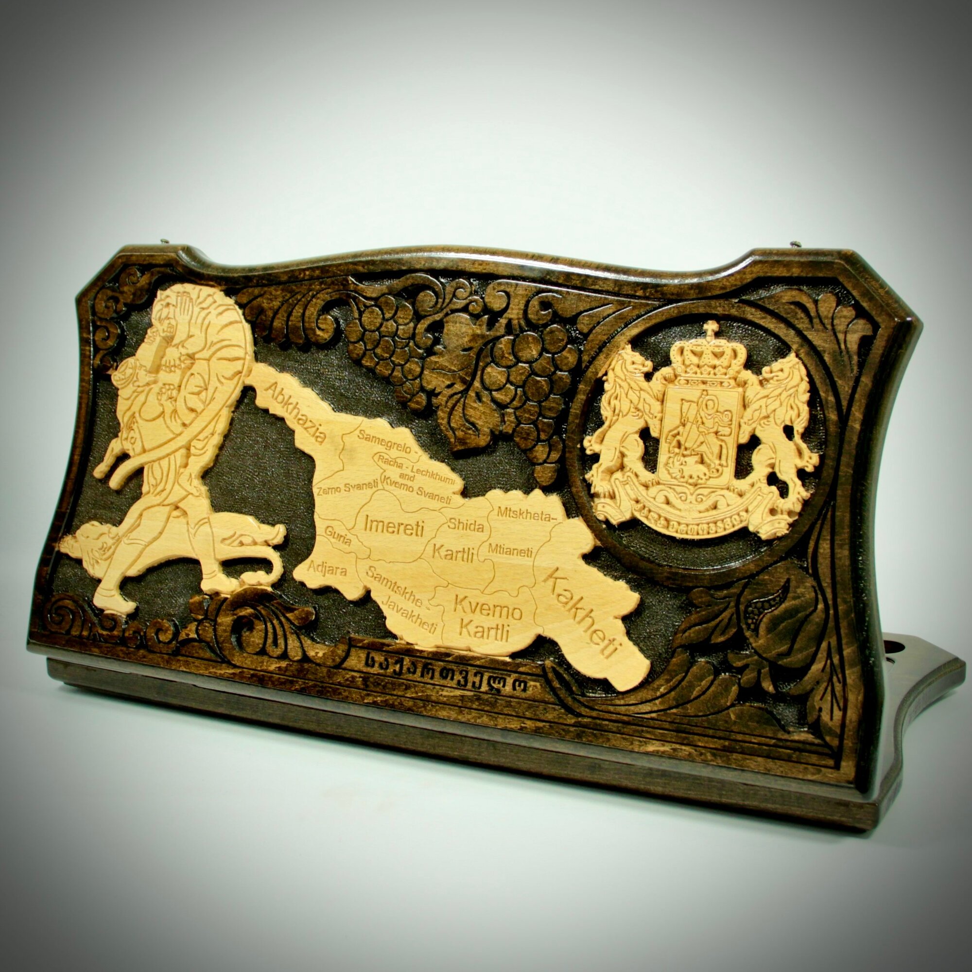 Нарды резные лакированные "Родина Грузия" большие 60см