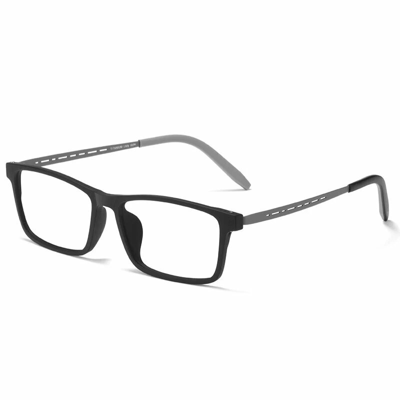 Очки YIMARUILI Black Gray, TR90+Pure Titanium, 8822T