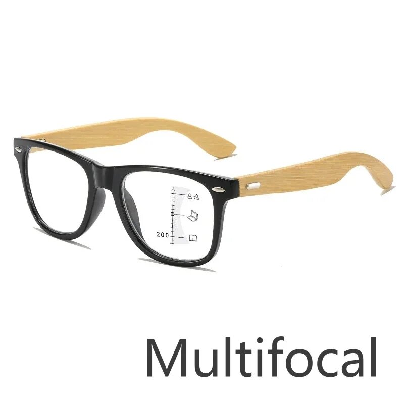 Деревянные мультифокальные очки DIXSG 1.0