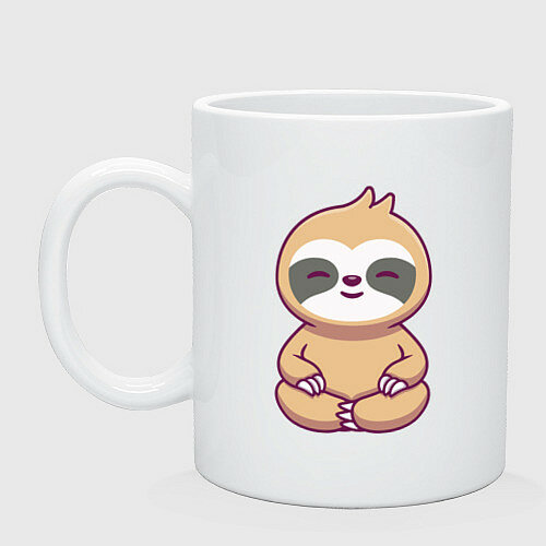 Ленивец релакс Керамическая кружка