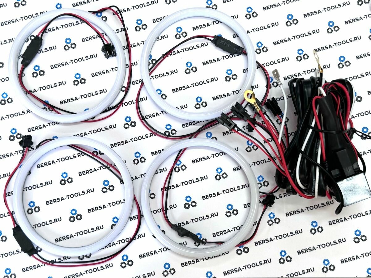 Ангельские глазки Cotton для BMW E30, Е32, Е34 (Белый, Оранжевый) Оранжевые