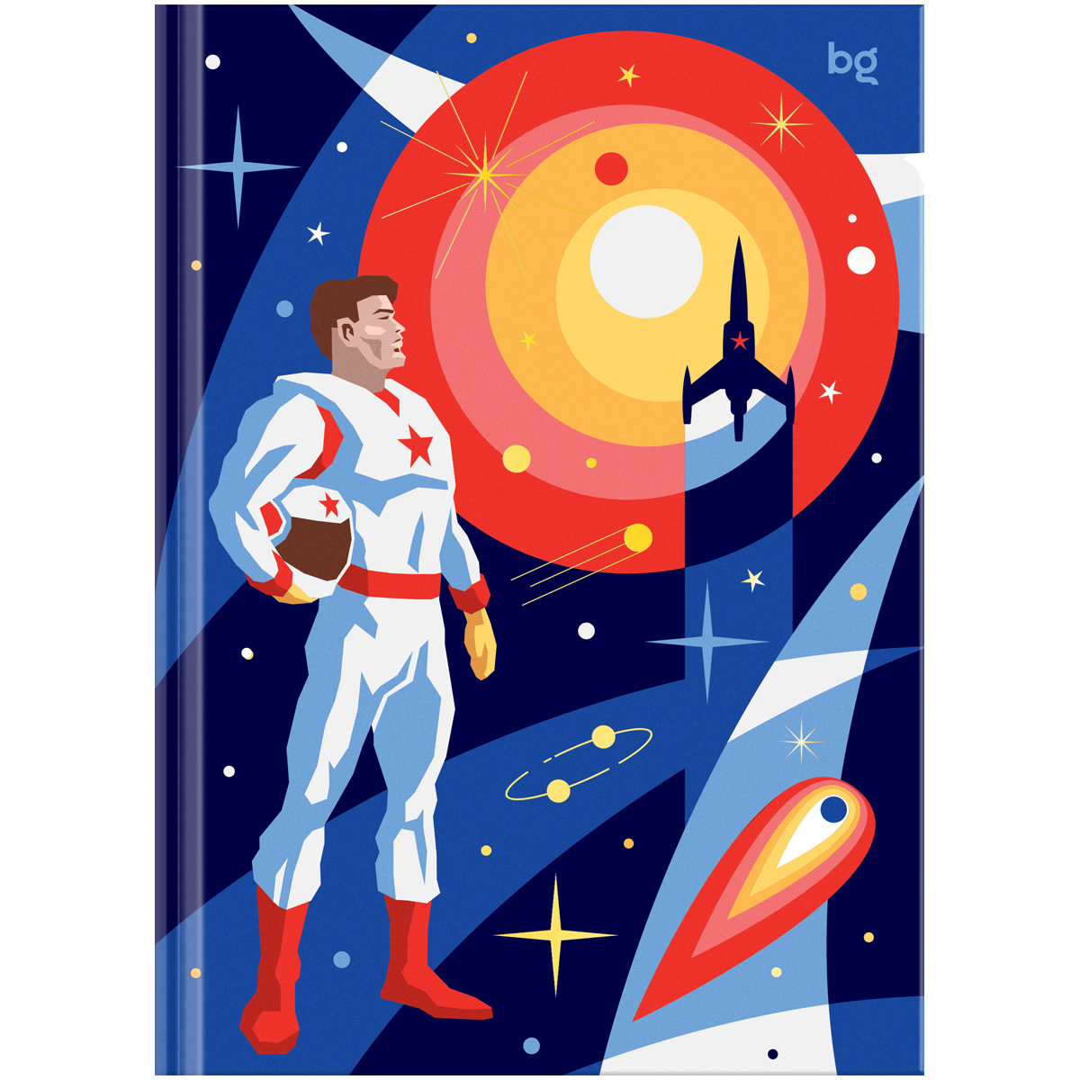 Бизнес блокнот BG К звездам А5 120л ББ5т120_лм_тф 62654