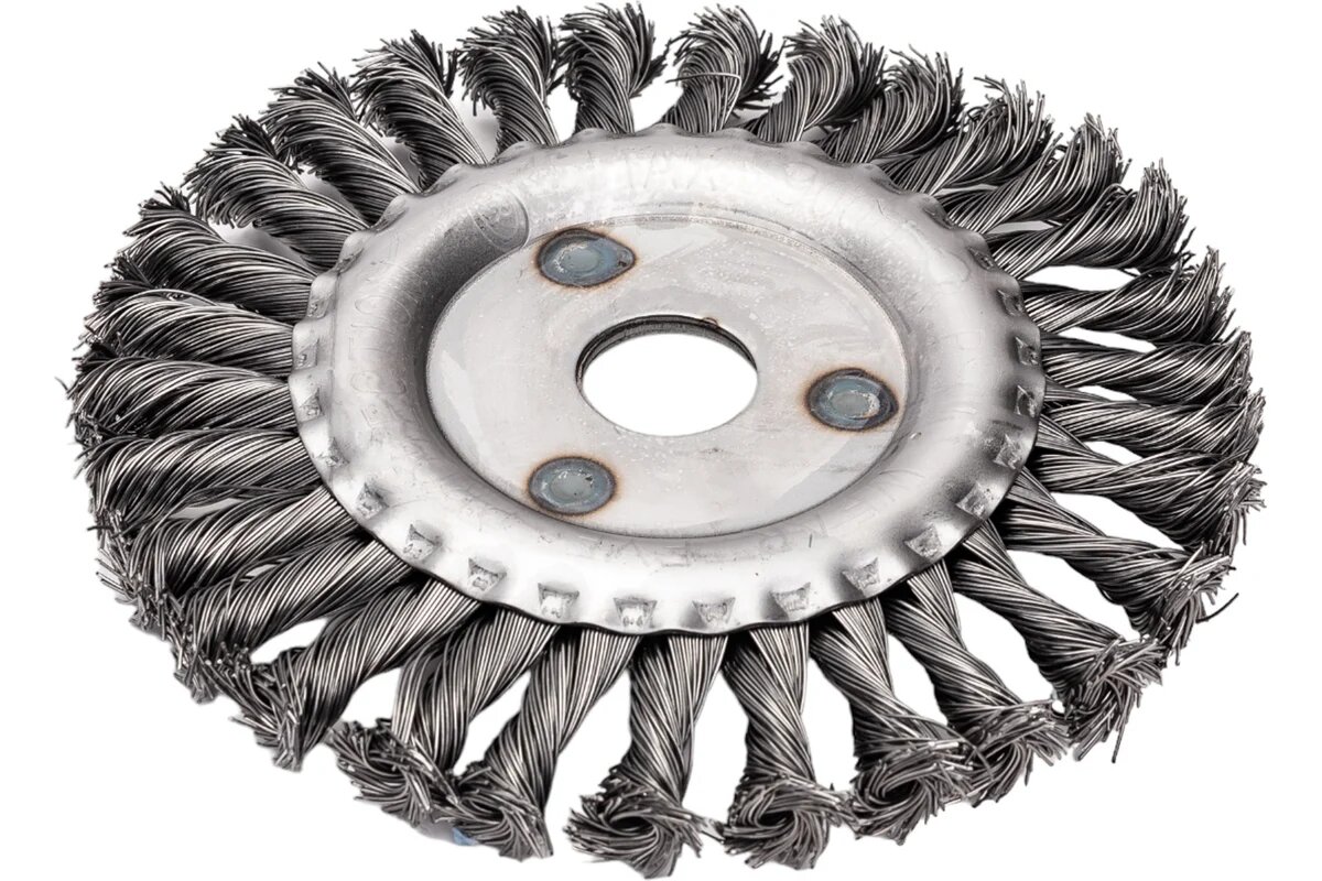 Vertextools Щетка плоская 150х22 мм для УШМ с кручёной проволокой 12100-150