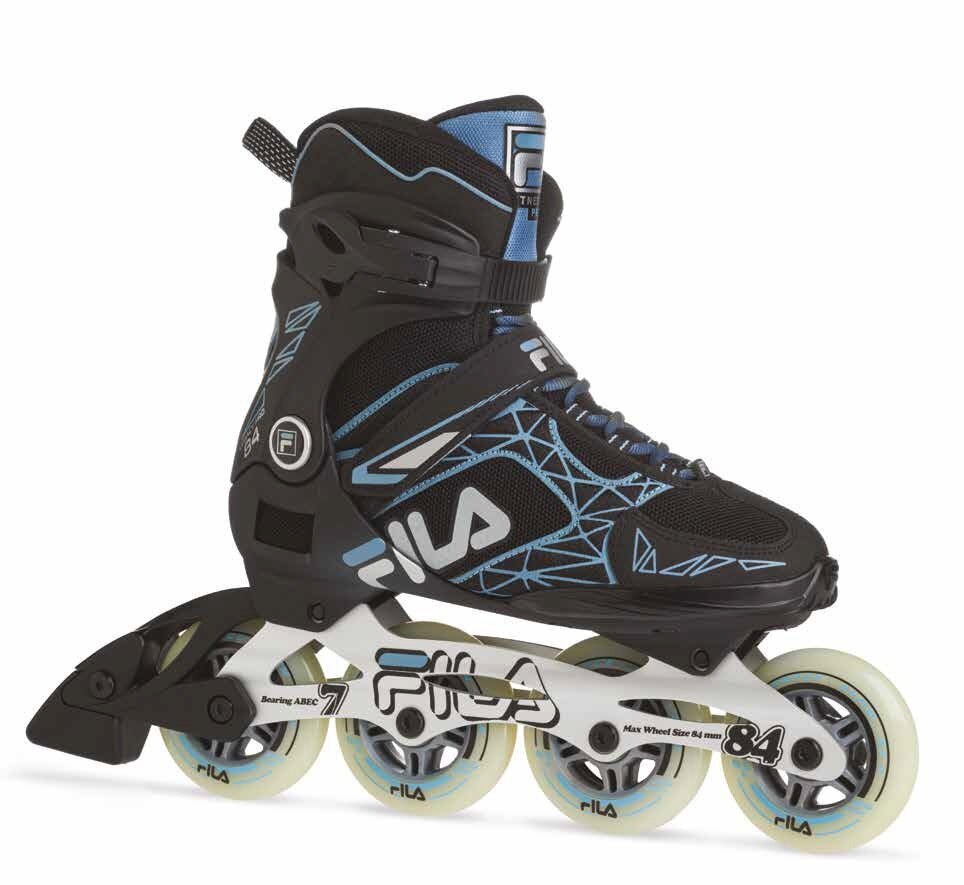 010621075 Коньки роликовые FILA LEGACY PRO 84 LADY BLK/LGHTBLUE