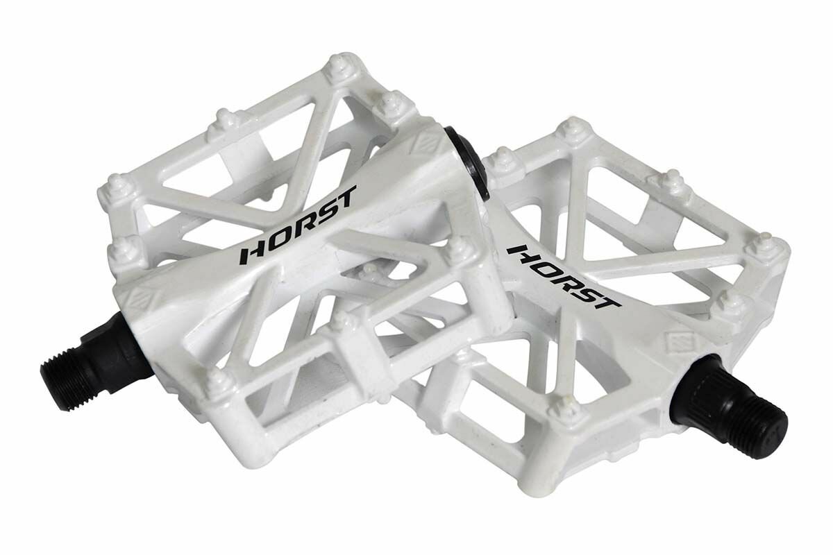 Педали для велосипеда HORST H36. Литой корпус, 2 промподшипника. Цвет: Белый
