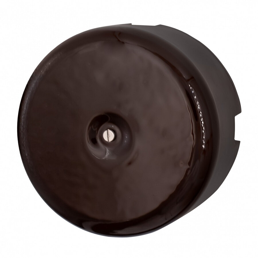 Коробка распределительная BIRONI Лизетта 90 мм, керамика, цвет Коричневый